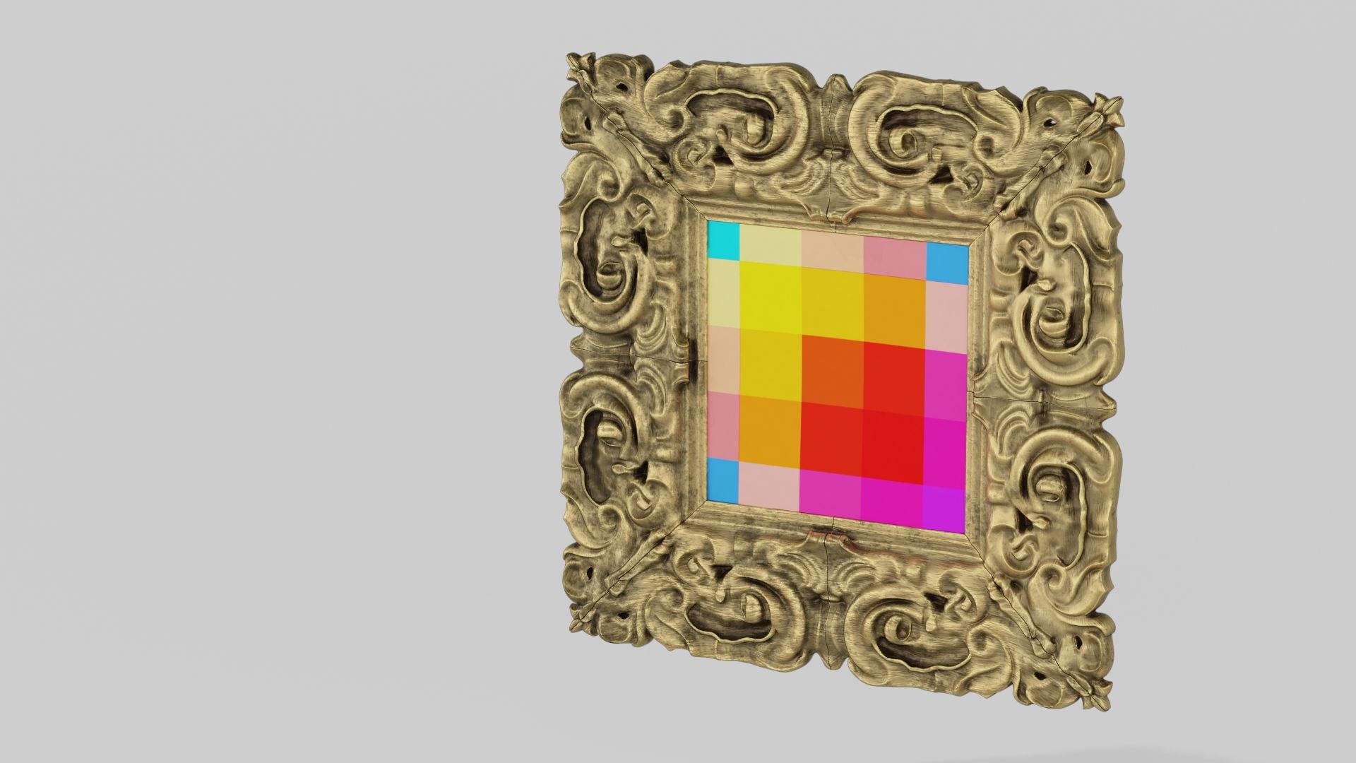 Old Frame Square model - TurboSquid 1823803