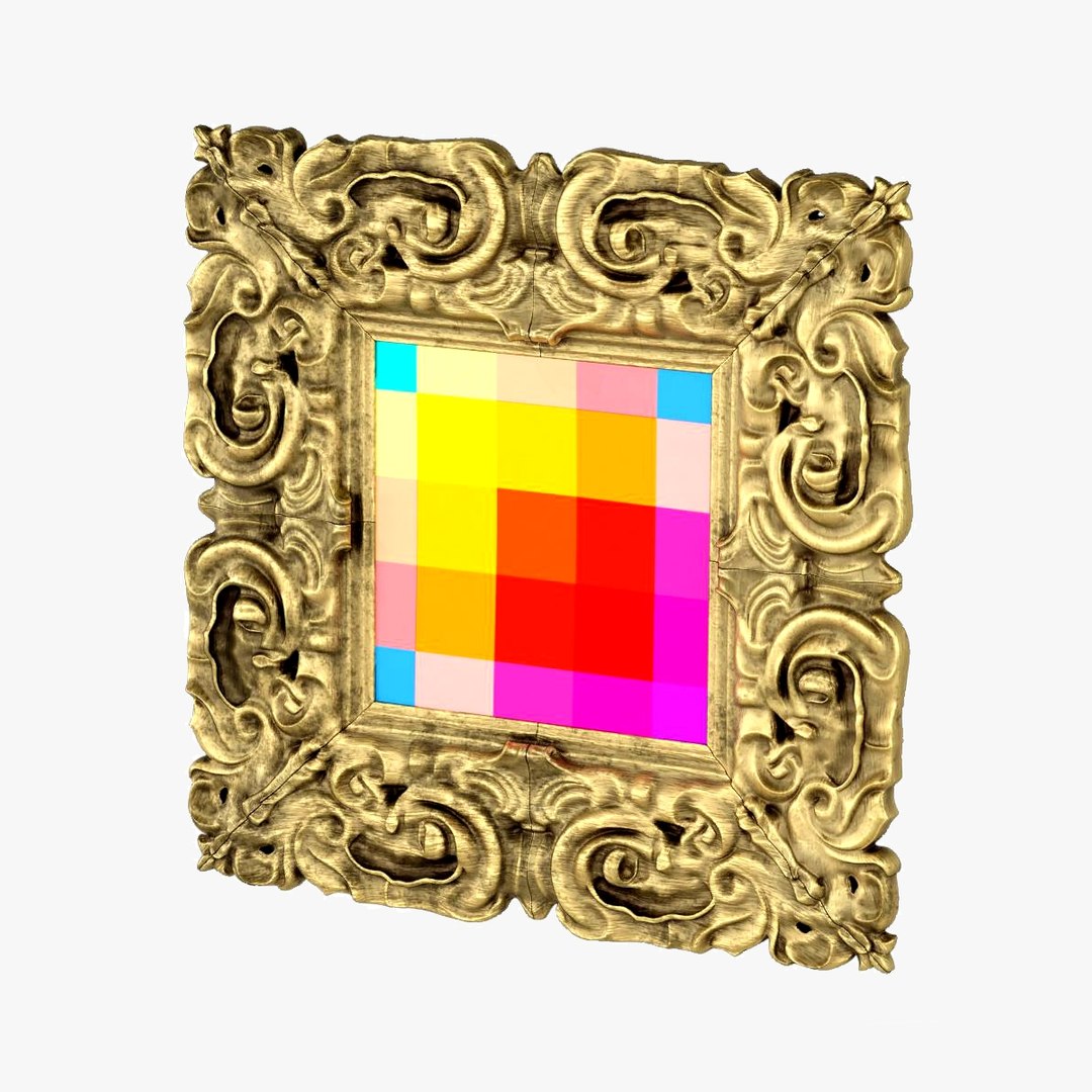 Old Frame Square model - TurboSquid 1823803