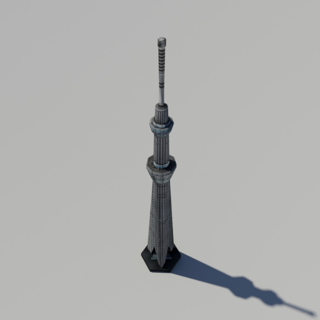 3D Sky Tree - TurboSquid 1242182