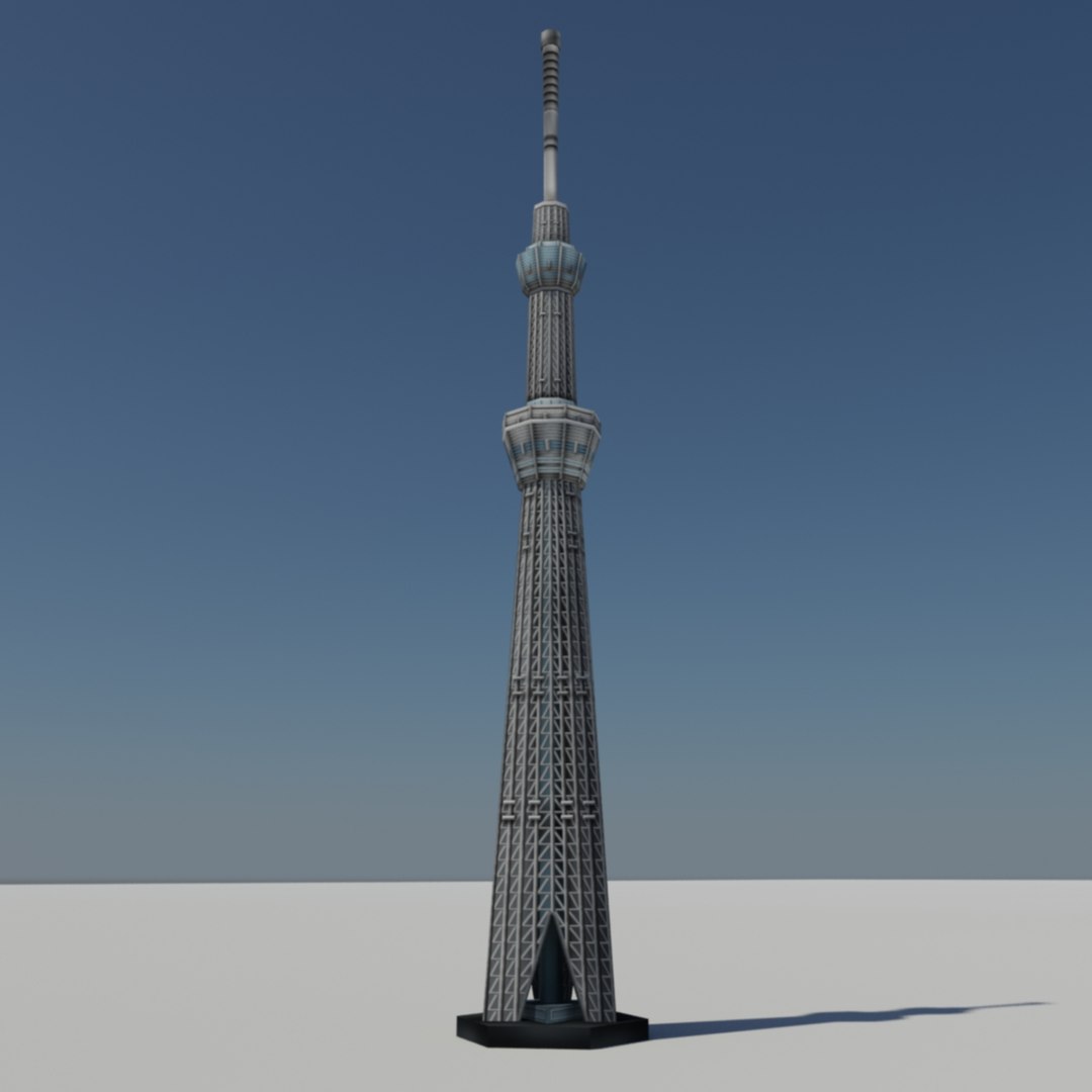 3D Sky Tree - TurboSquid 1242182