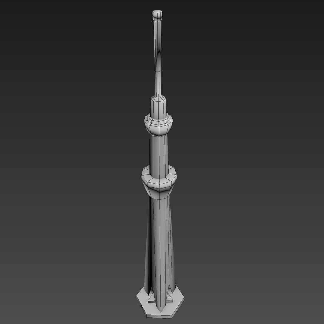 3D Sky Tree - TurboSquid 1242182