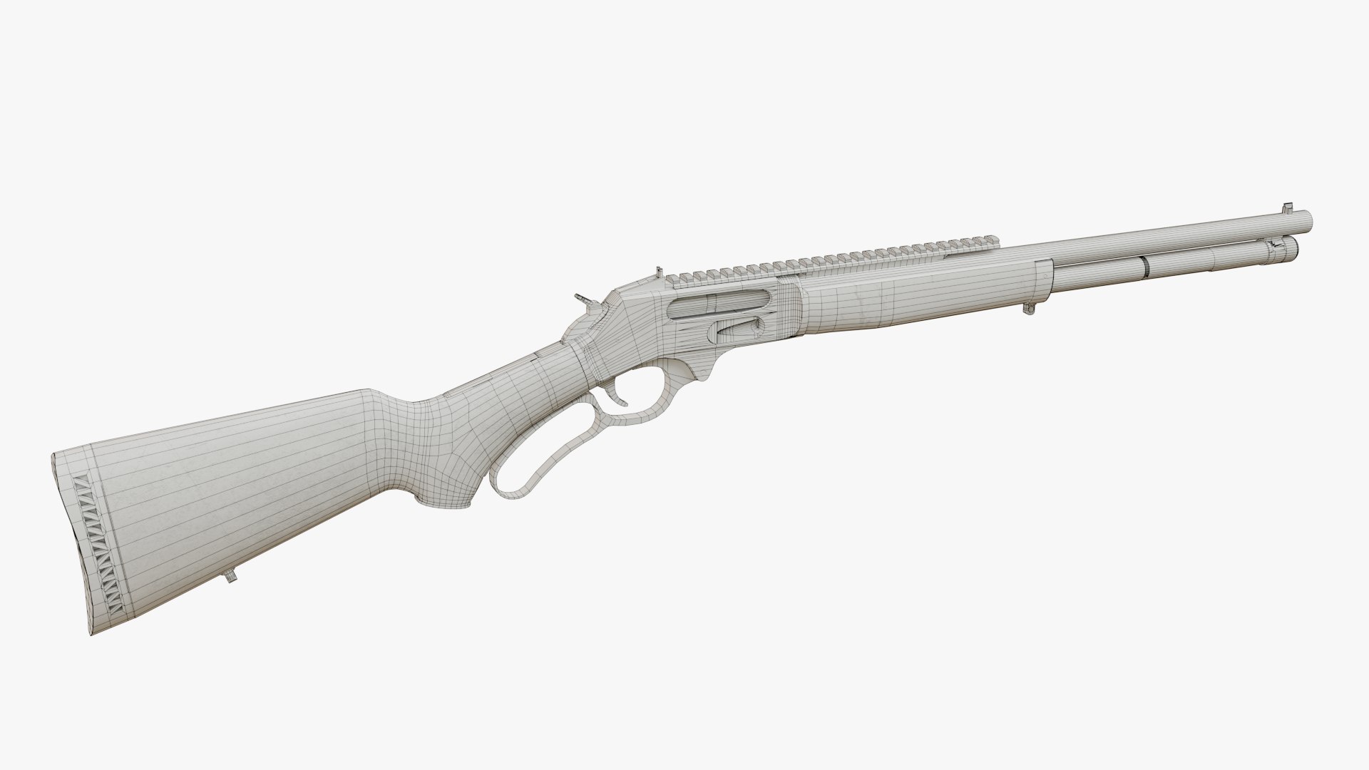 Lever Action Rifle Marlin 3D Model - TurboSquid 1850247