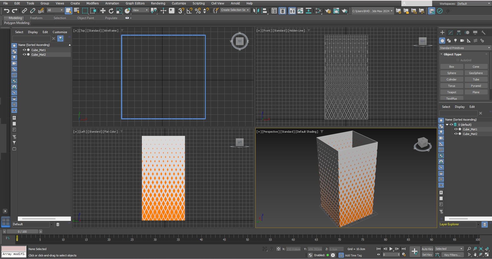 Parametric Diamond Pattern Box 3D Model - TurboSquid 2289023