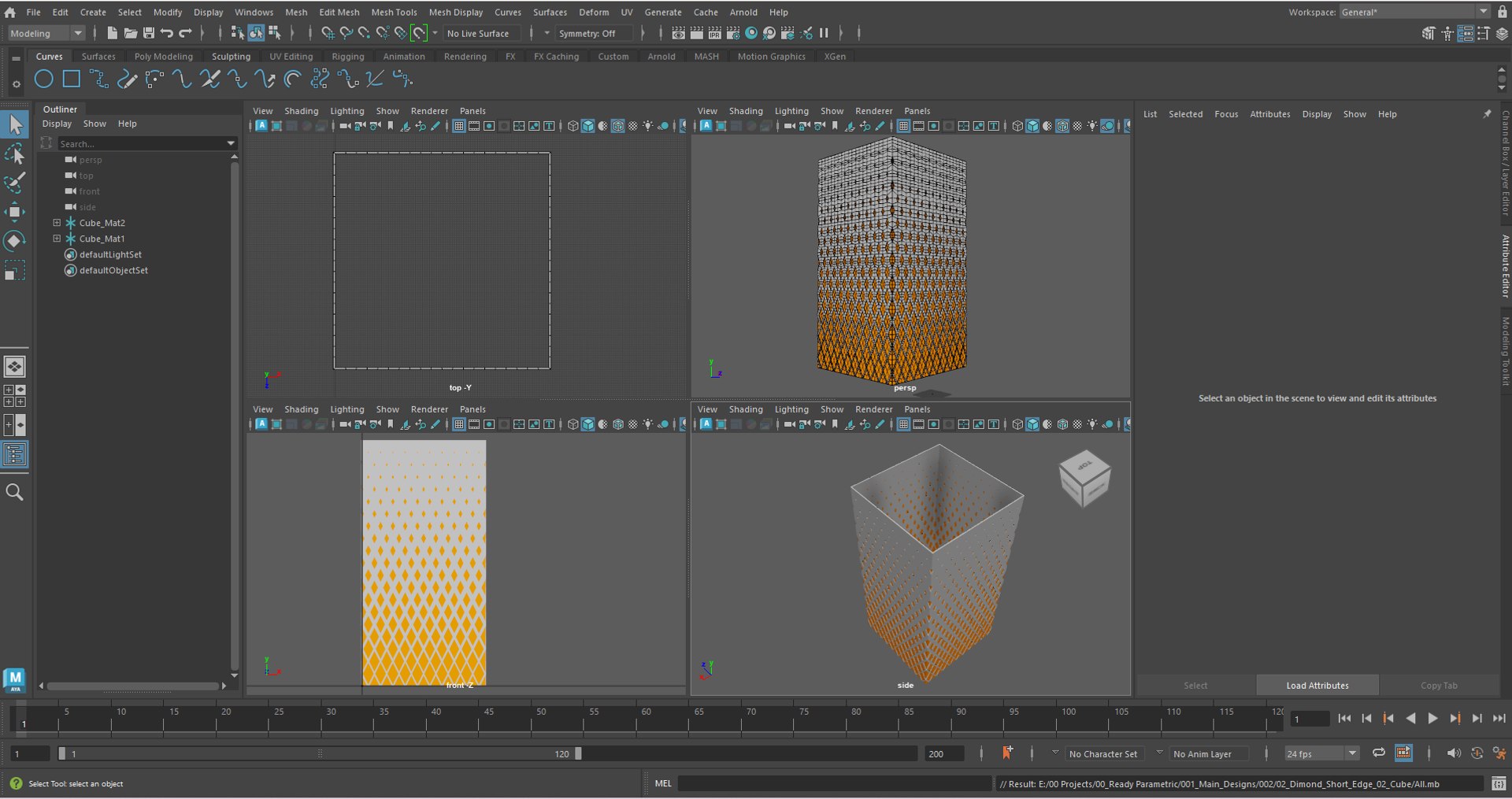 Parametric Diamond Pattern Box 3D Model - TurboSquid 2289023