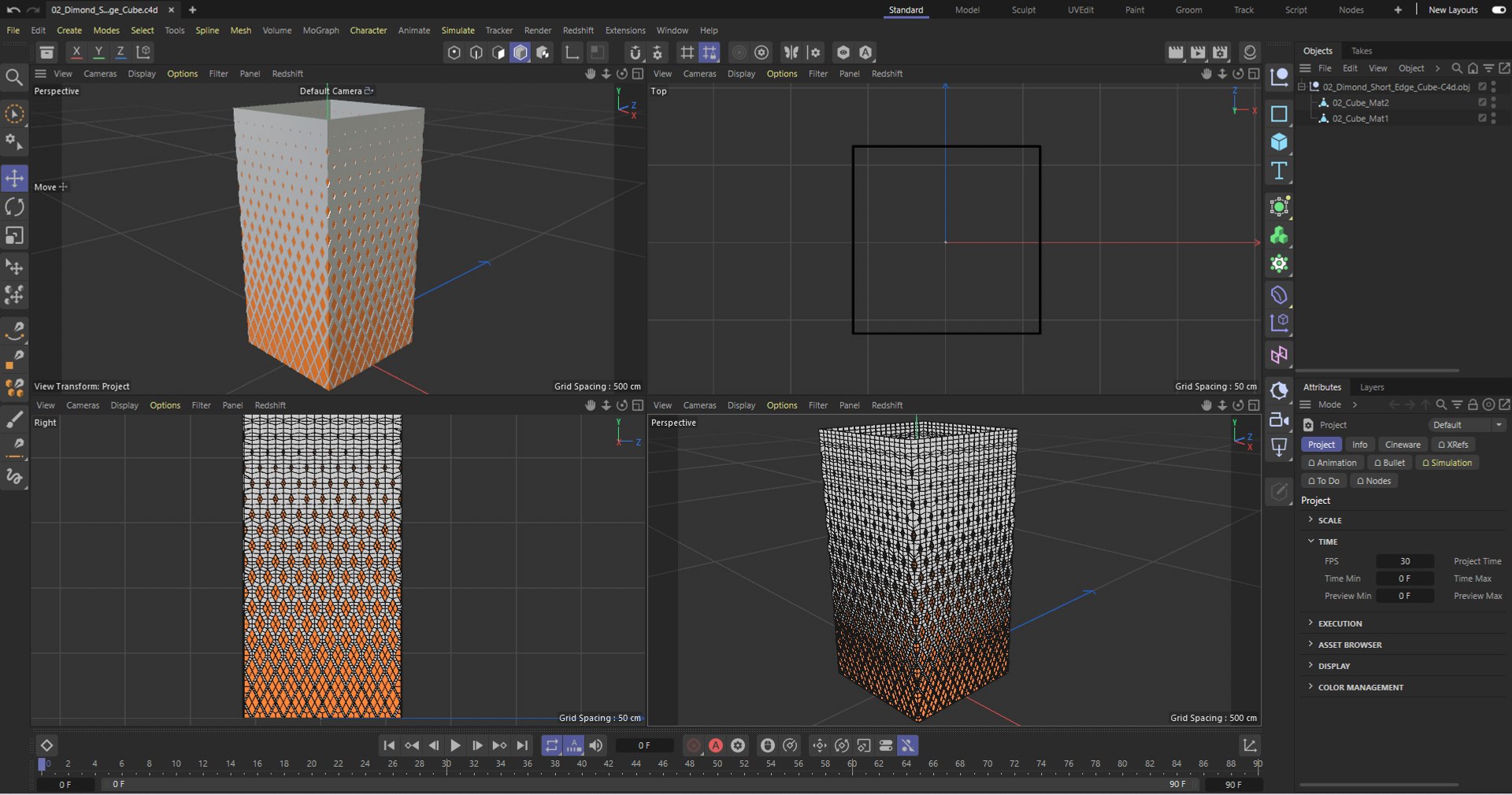Parametric Diamond Pattern Box 3D Model - TurboSquid 2289023