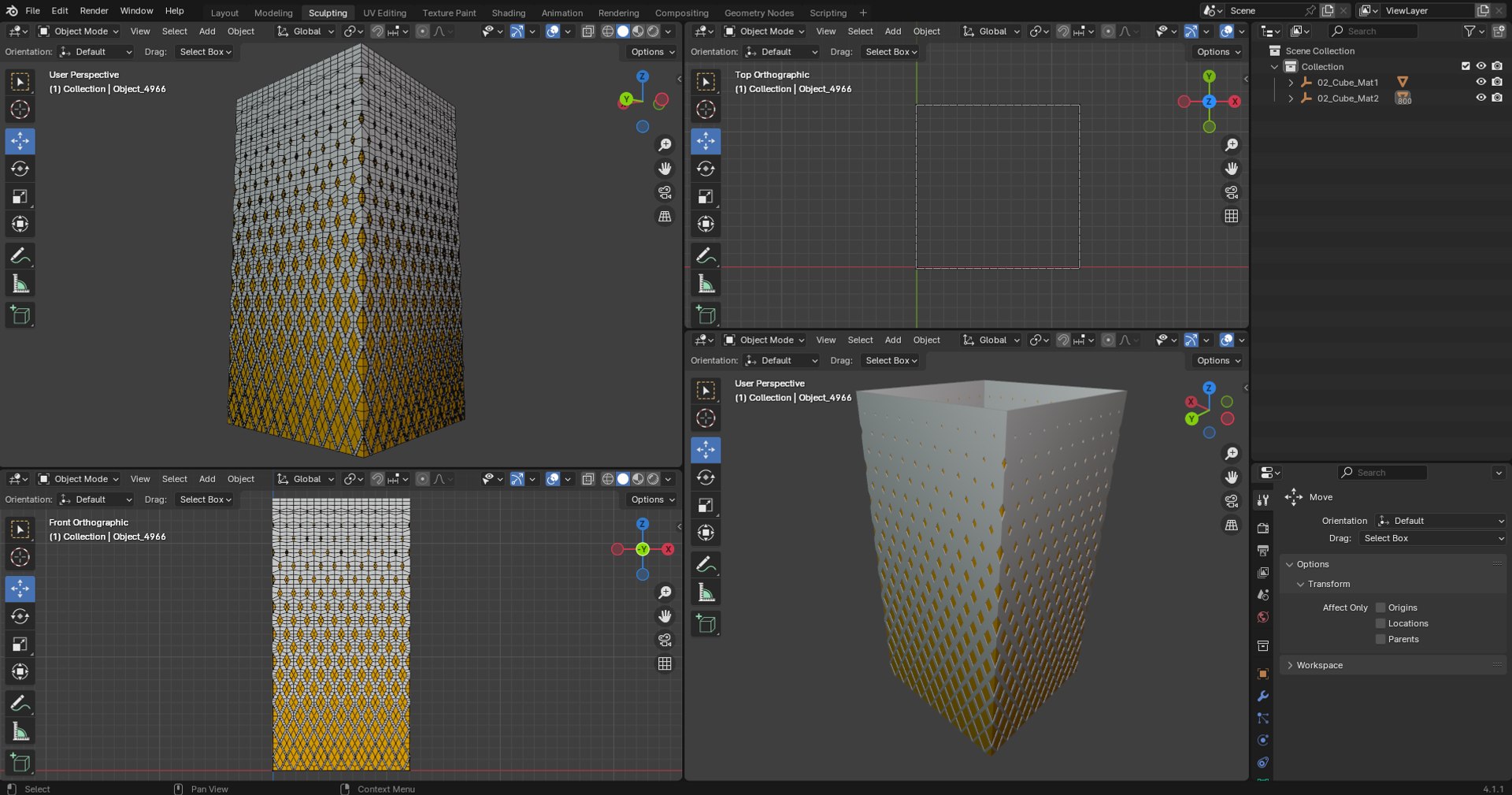 Parametric Diamond Pattern Box 3D Model - TurboSquid 2289023