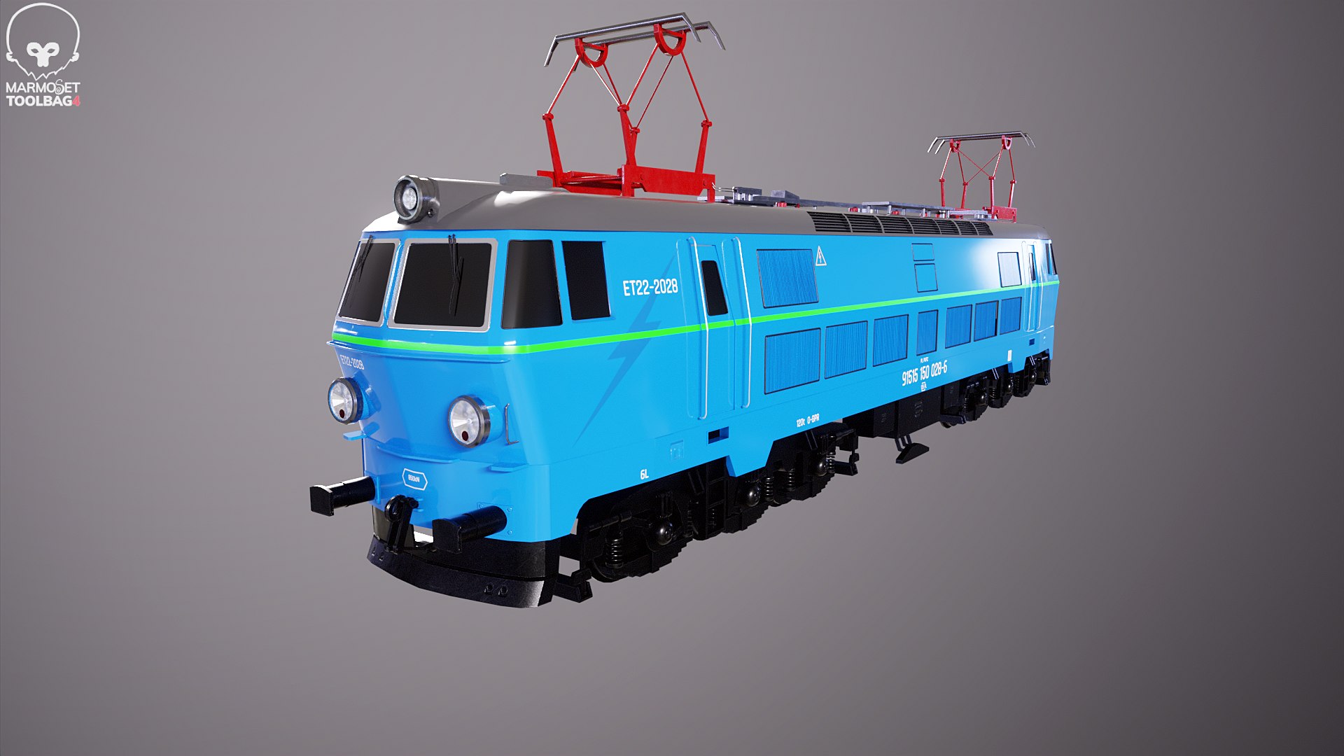 Electric Locomotive ET-22 3D Model - TurboSquid 2218598