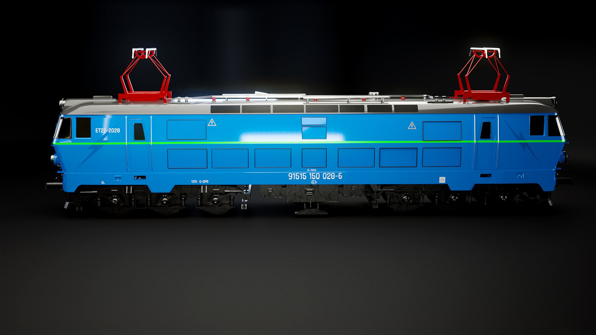 Electric Locomotive ET-22 3D Model - TurboSquid 2218598