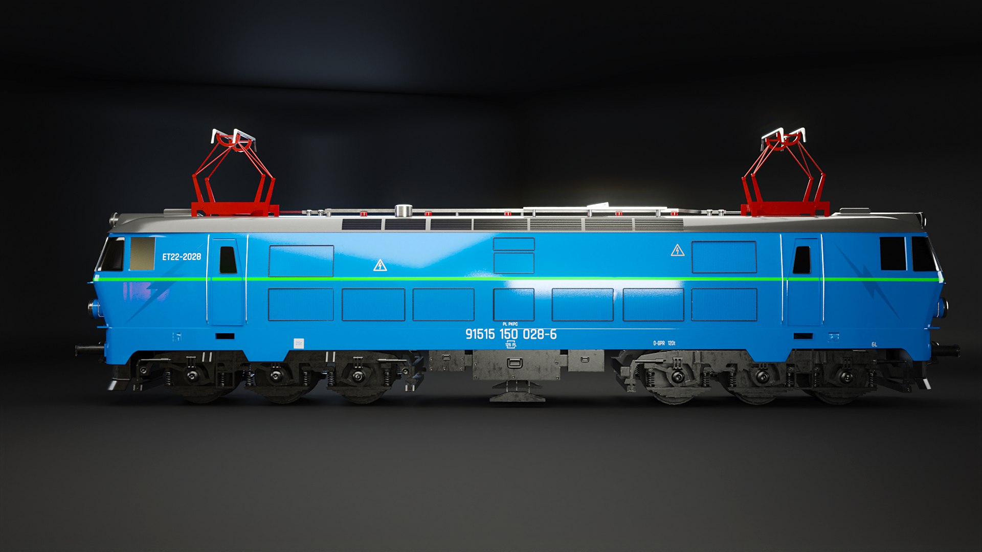 Electric Locomotive ET-22 3D Model - TurboSquid 2218598