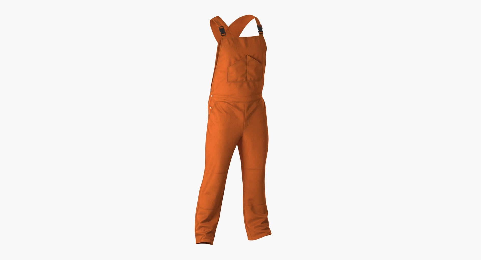 Factory Worker Orange Overalls Max