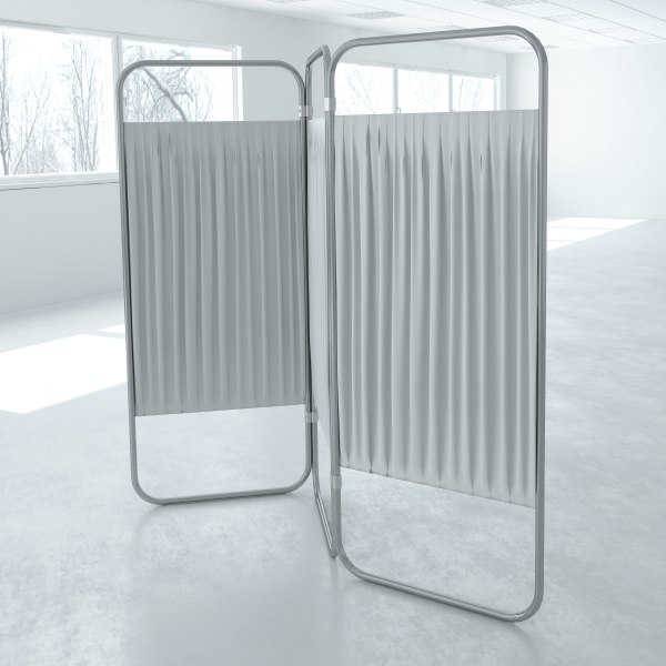 Medical patient privacy screen model - TurboSquid 1218252