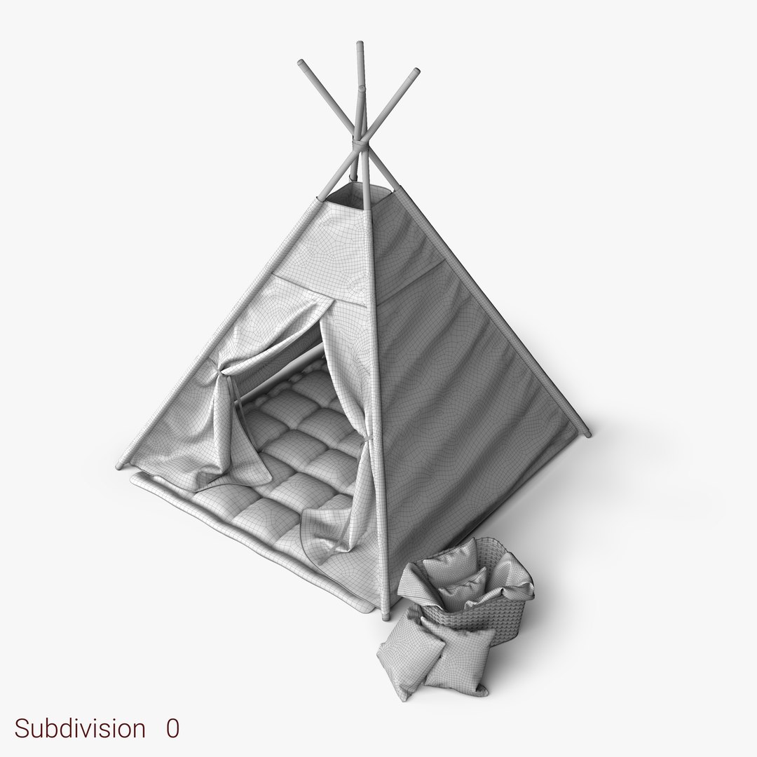 Tepee 3D - TurboSquid 1250927