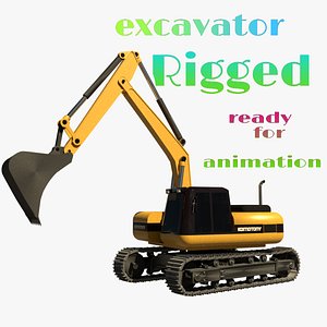 Animated Excavator 3D Models For Download | TurboSquid