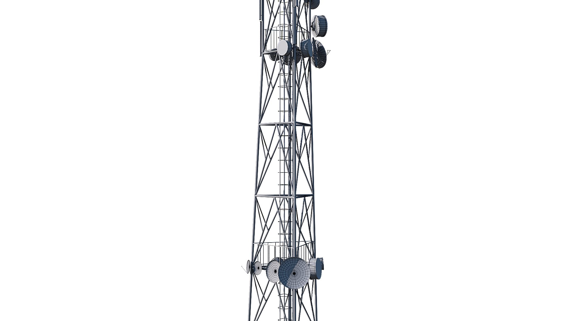 Telecommunication Tower 3D model - TurboSquid 1723137