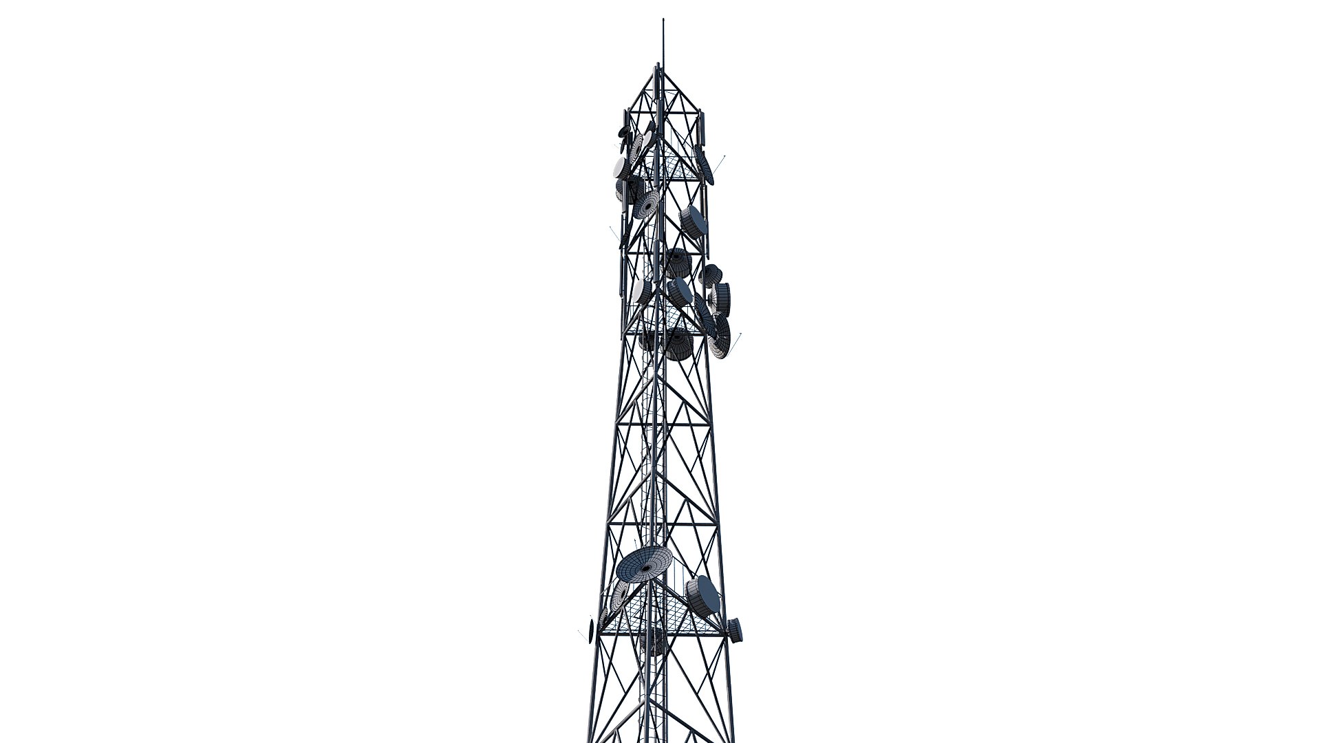 Telecommunication Tower 3D model - TurboSquid 1723137