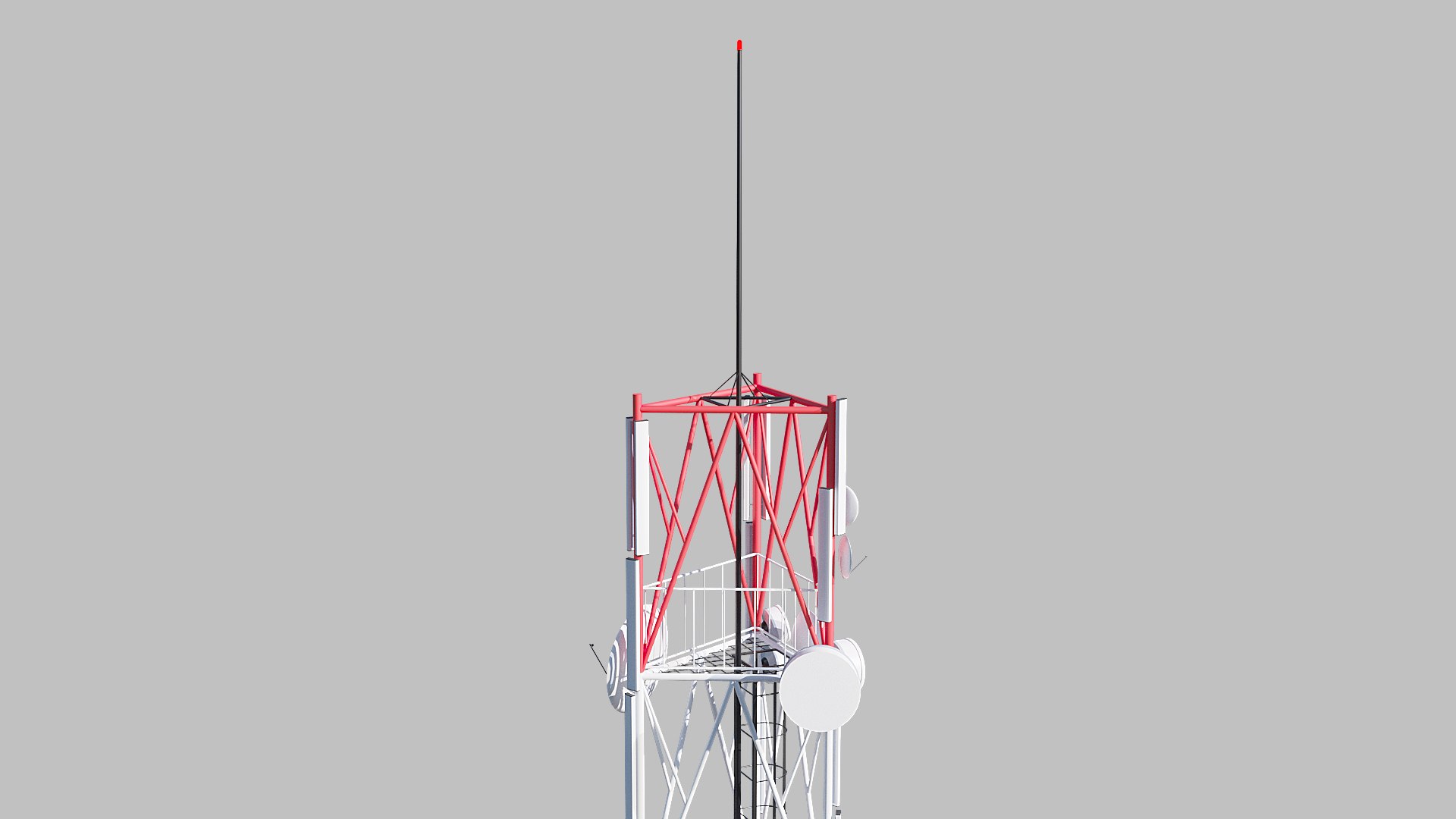 Telecommunication Tower 3D Model - TurboSquid 1723137