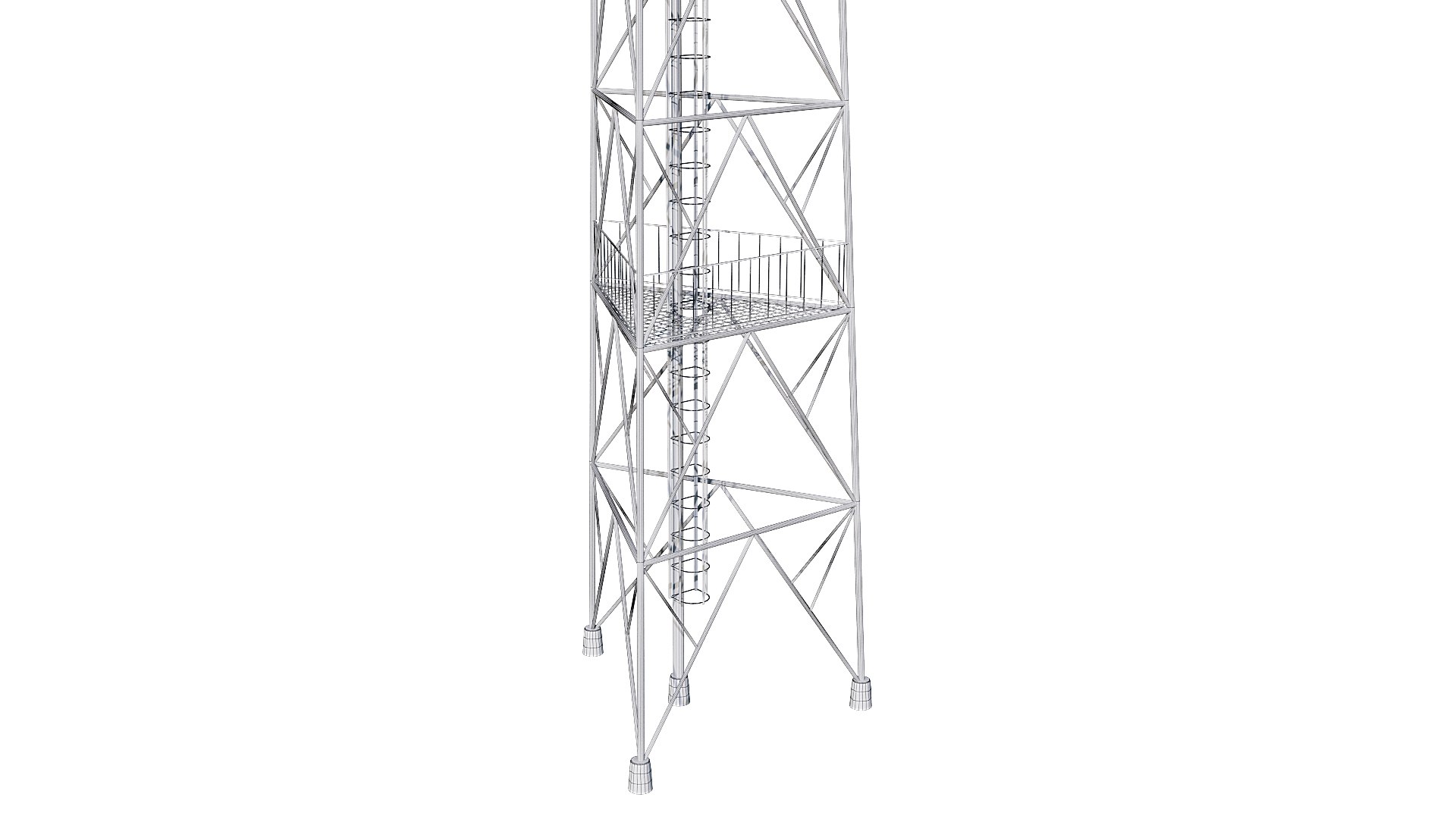 Telecommunication Tower 3D model - TurboSquid 1723137