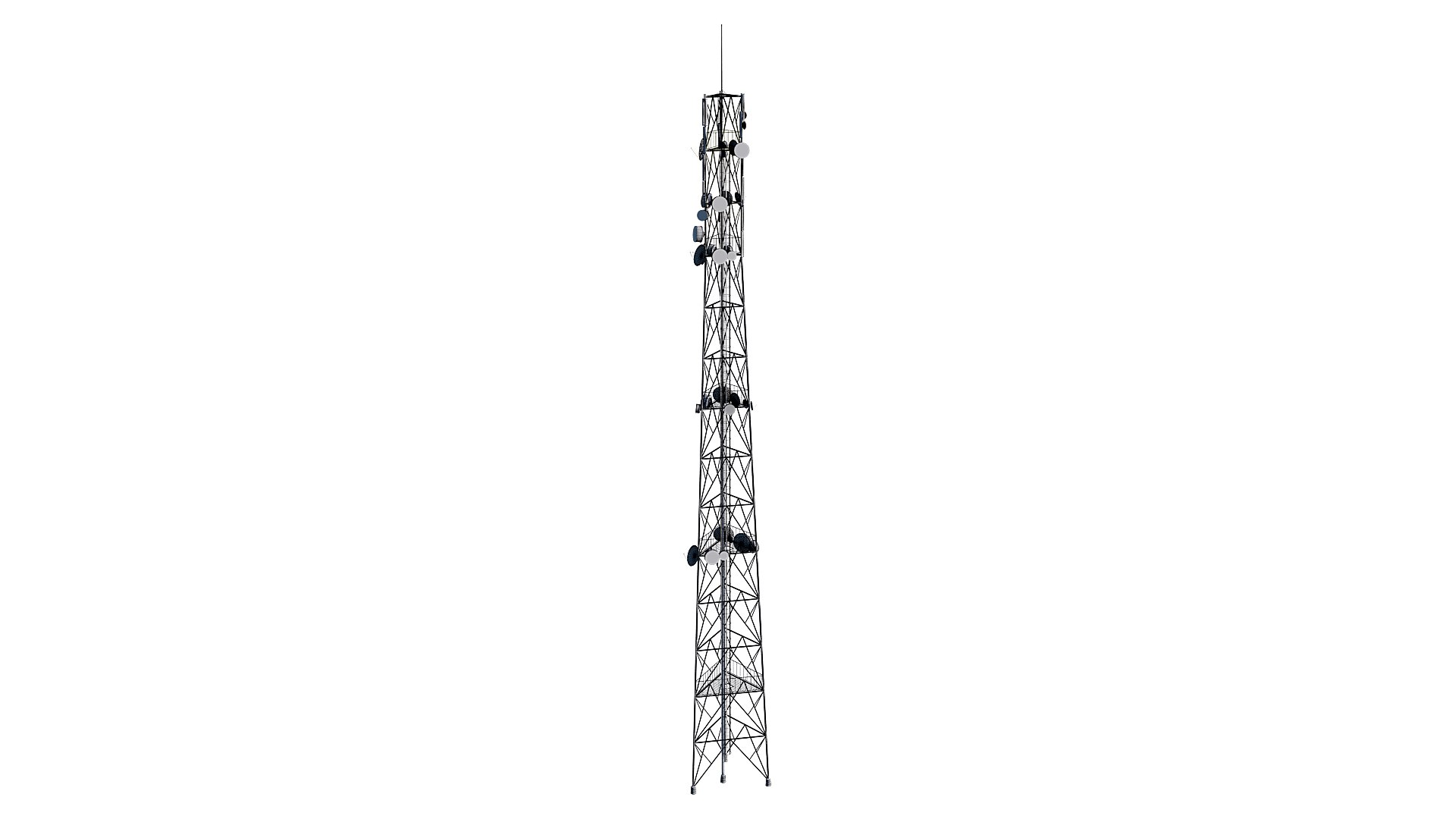 Telecommunication Tower 3D Model - TurboSquid 1723137