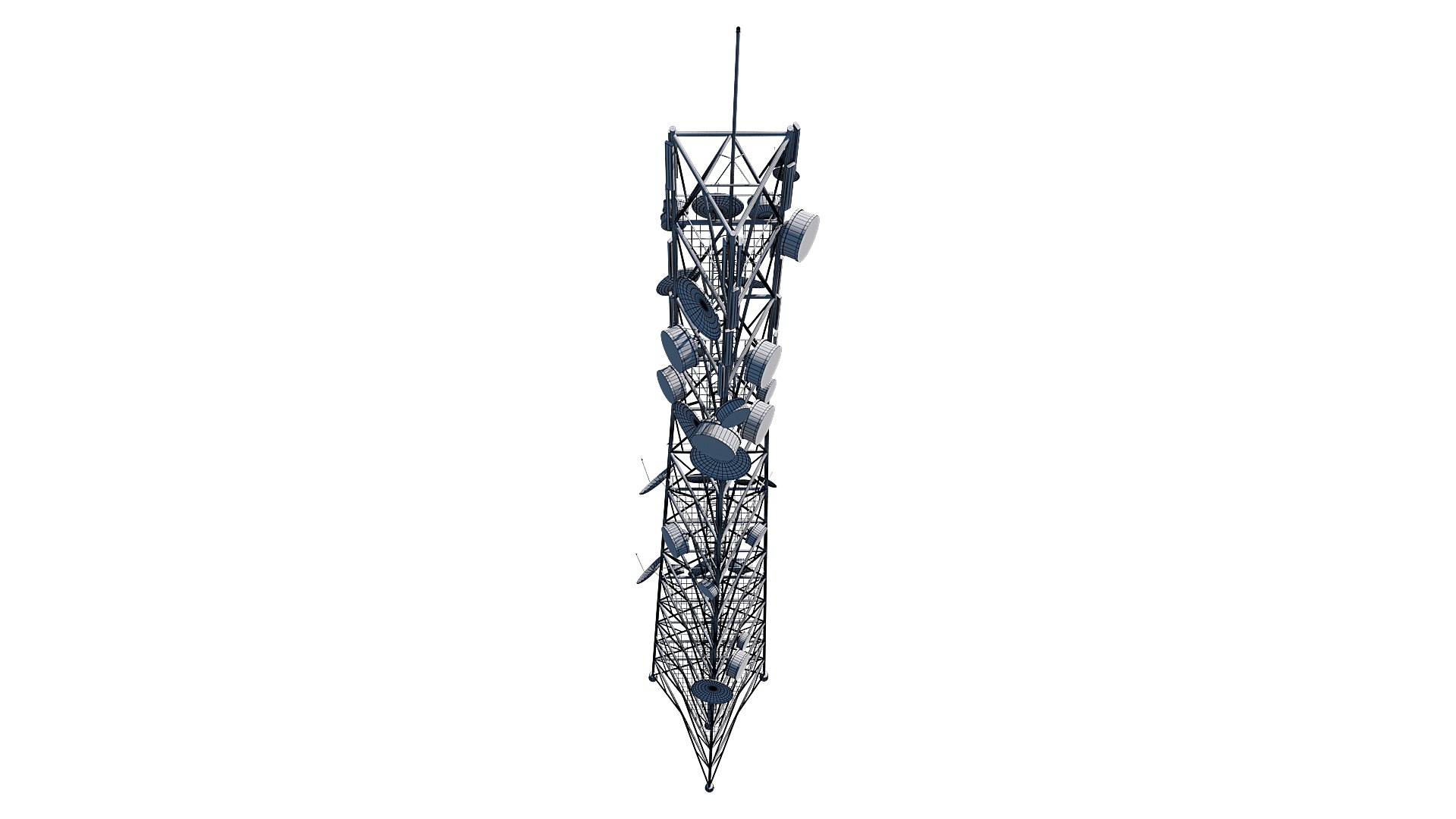 Telecommunication Tower 3D model - TurboSquid 1723137