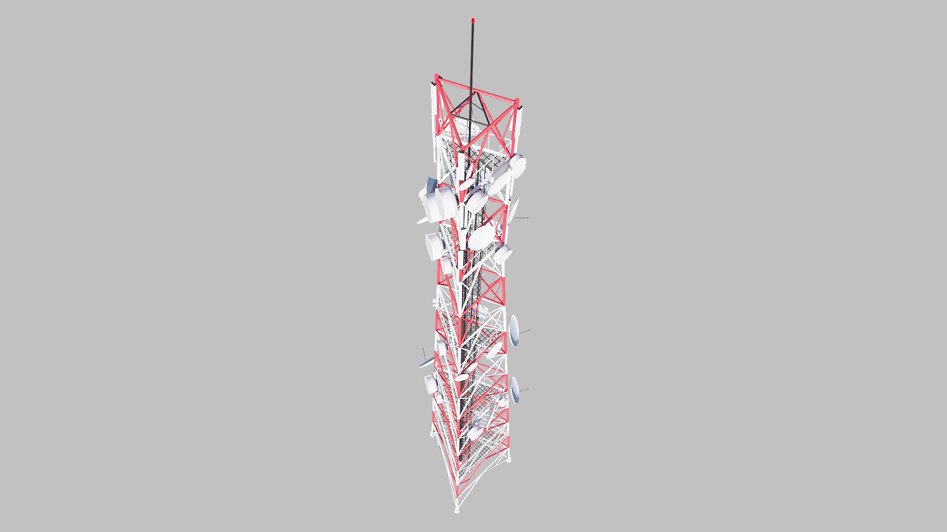 Telecommunication Tower 3D Model - TurboSquid 1723137