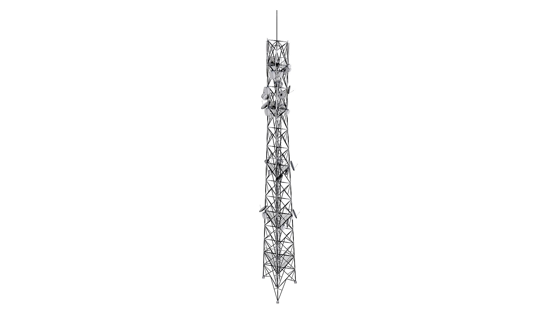 Telecommunication Tower 3D model - TurboSquid 1723137
