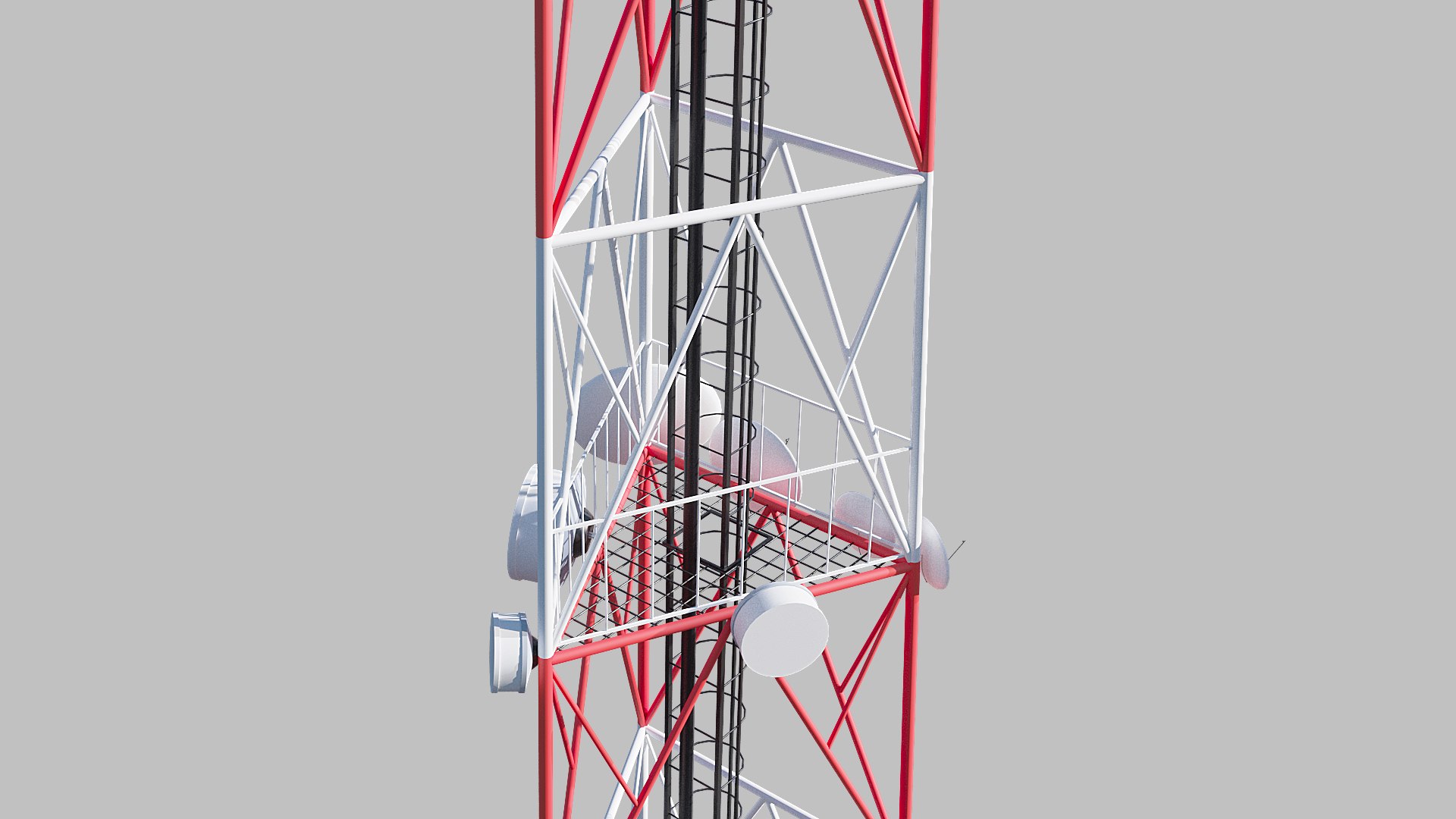 Telecommunication Tower 3D Model - TurboSquid 1723137