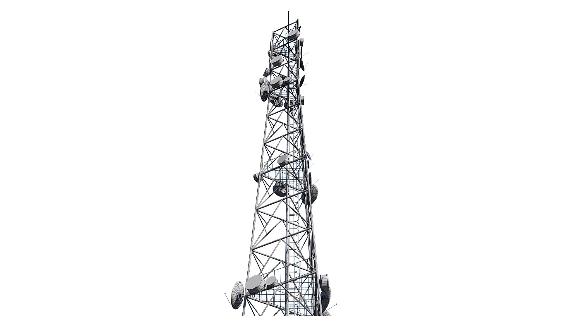 Telecommunication Tower 3D model - TurboSquid 1723137