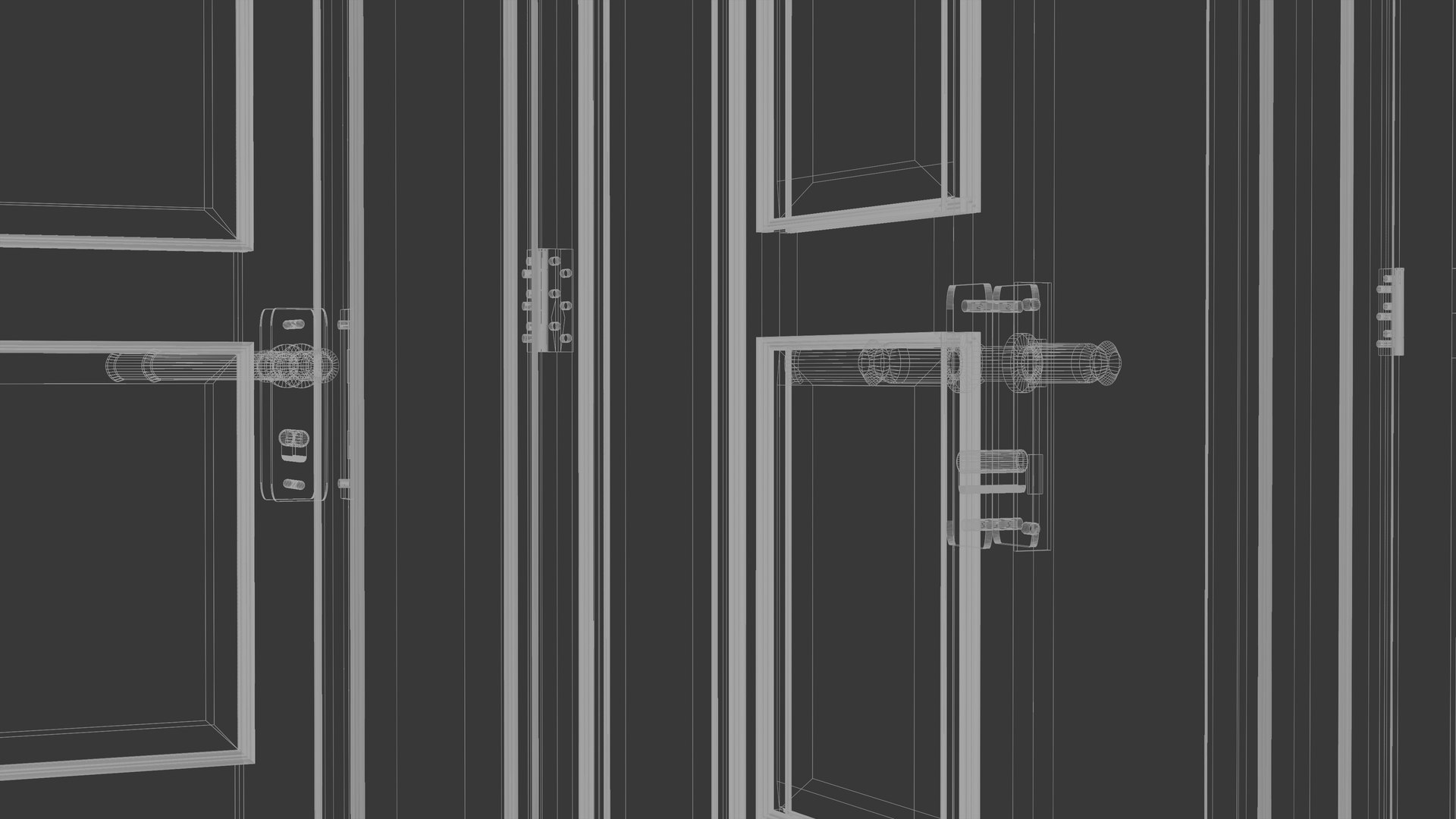 3D Wooden Exterior Doors 001 Model - TurboSquid 2199078