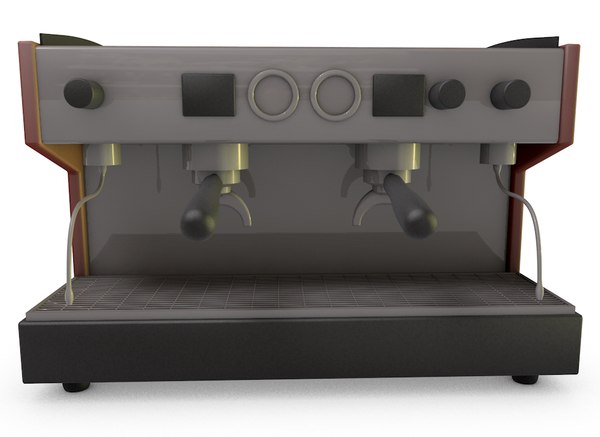 3d coffee machine model