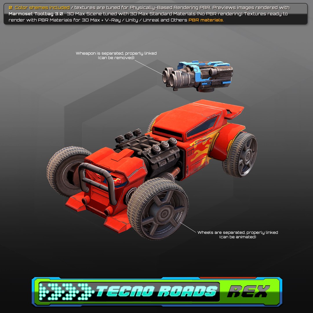 Tecno car 3D model - TurboSquid 1222139