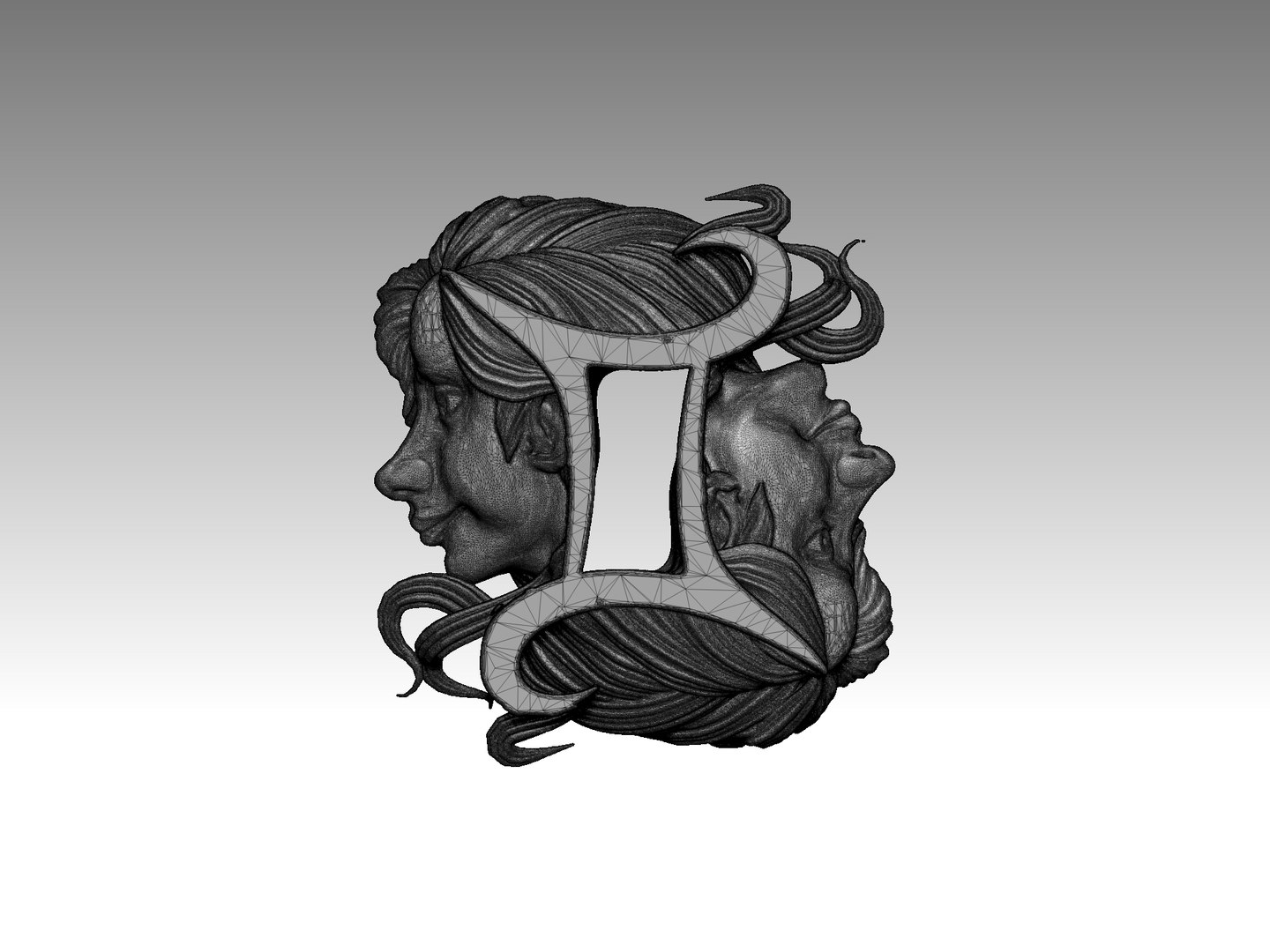 Twins Statue Frame Boys 3D Model - TurboSquid 2381894