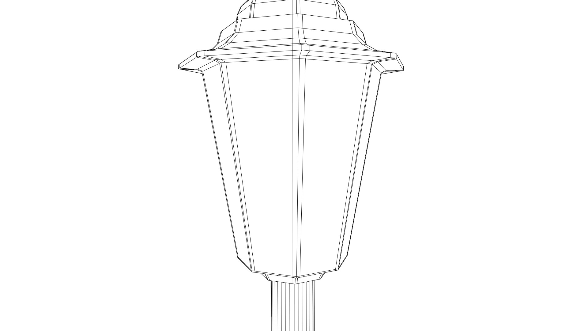 3D Model Street Lamp Gray Low Poly - TurboSquid 2378024
