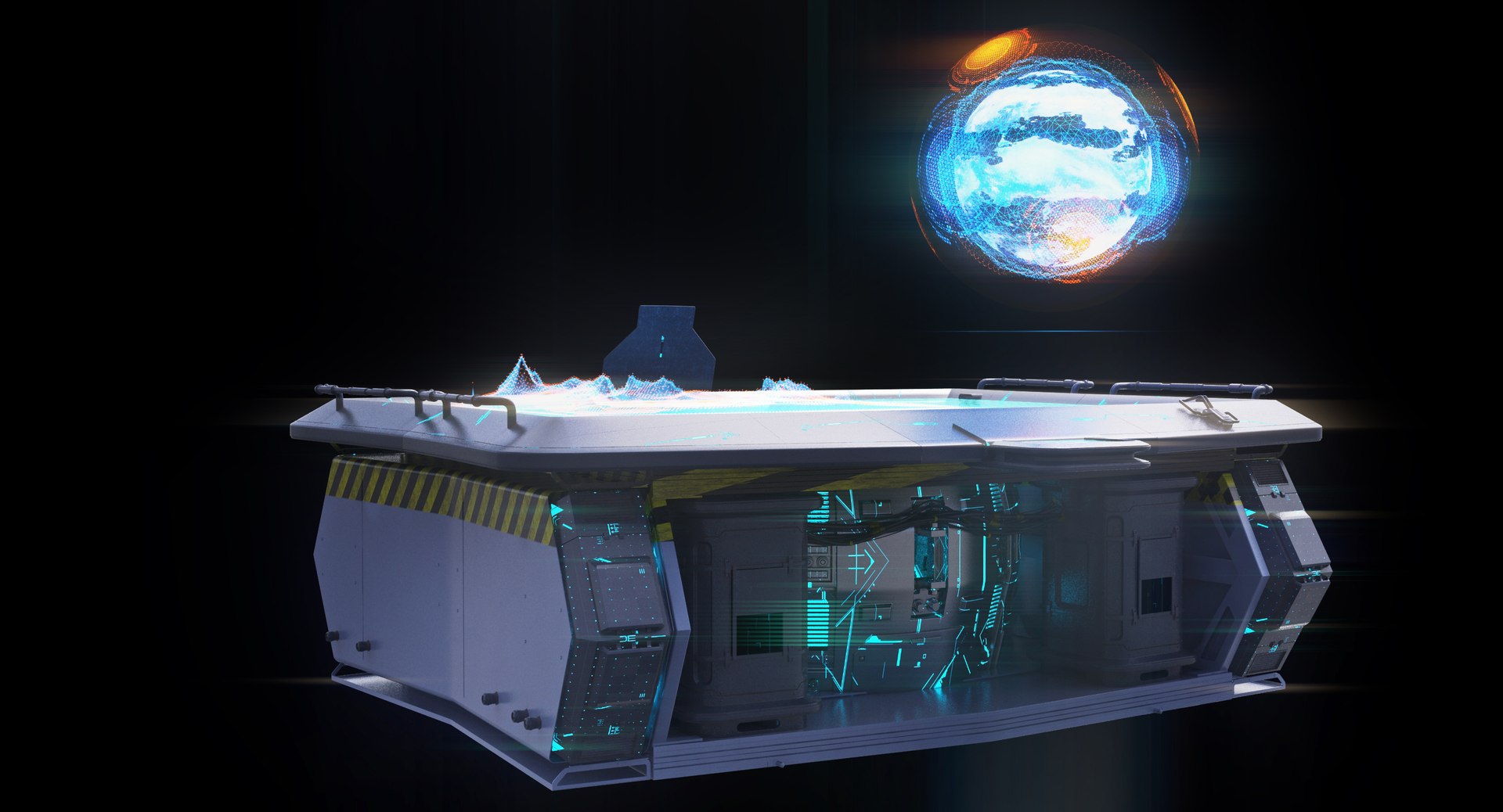 3d Hologram Table Model
