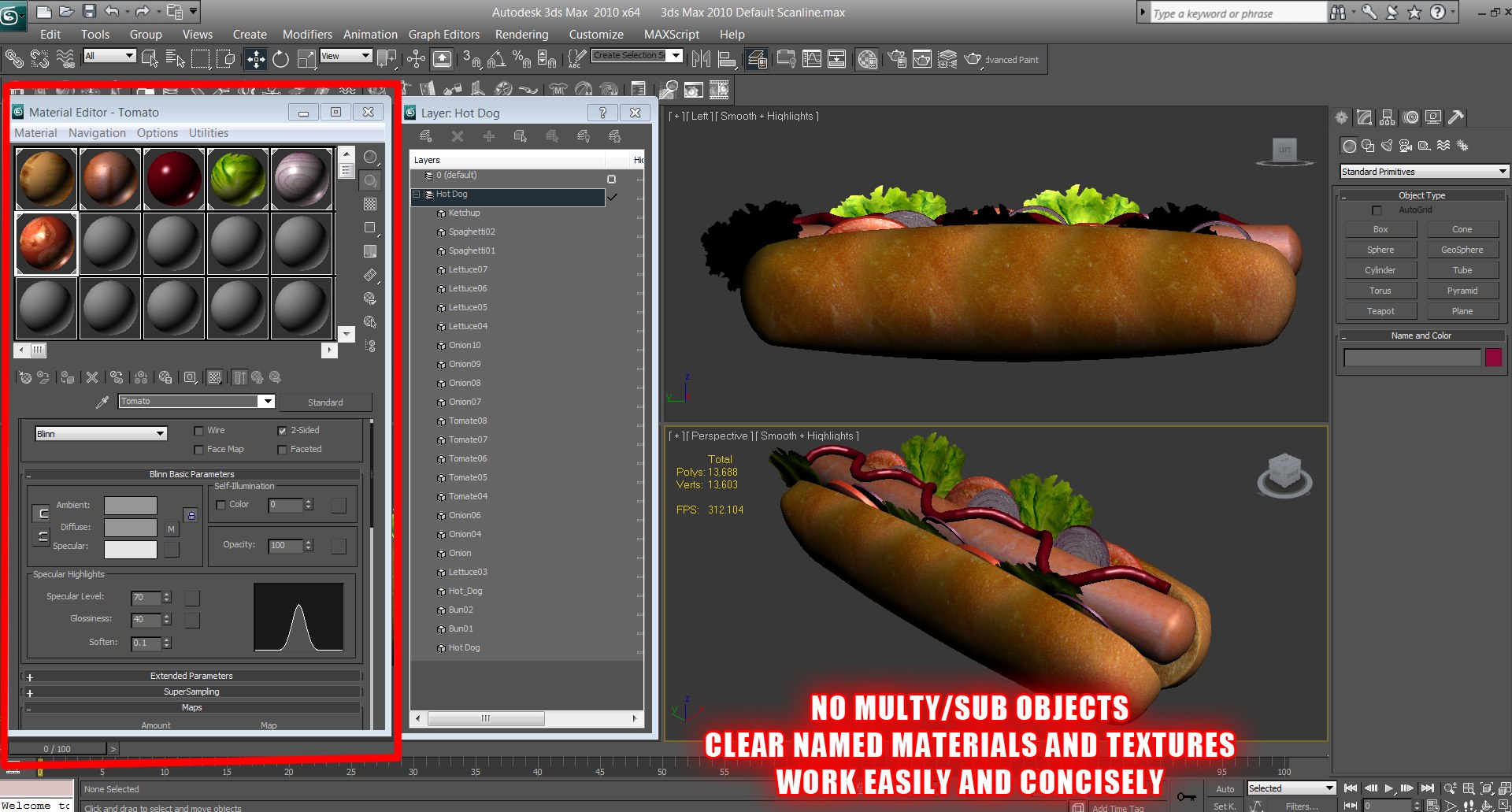3d Hot Dog Model