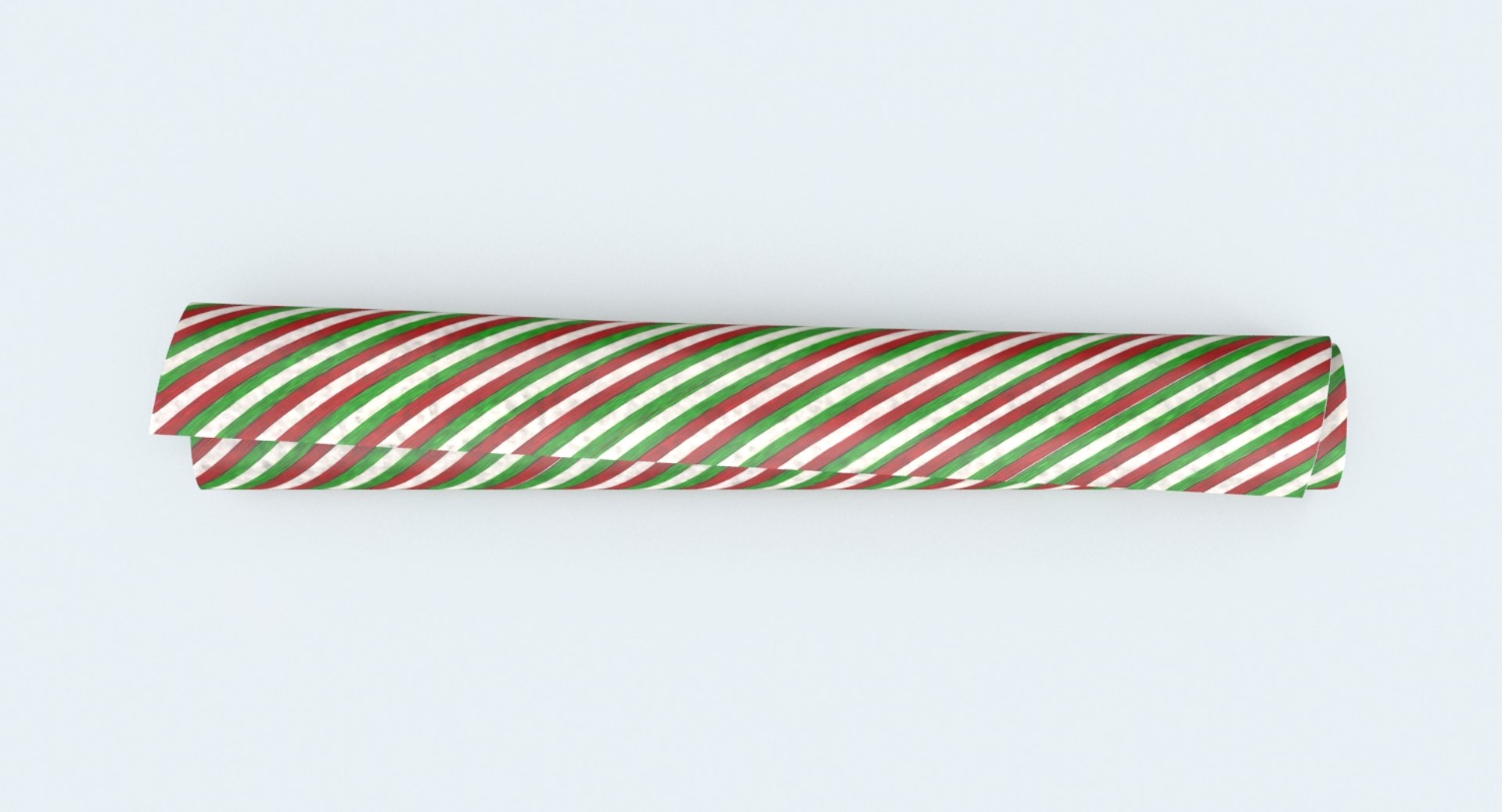 3d Wrapping Paper Rolls Green Model