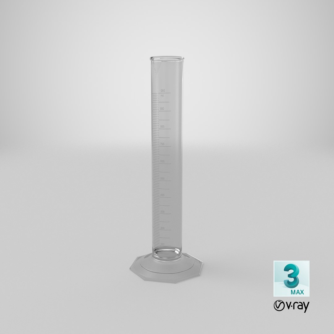Graduated Cylinder 1L model - TurboSquid 1975547