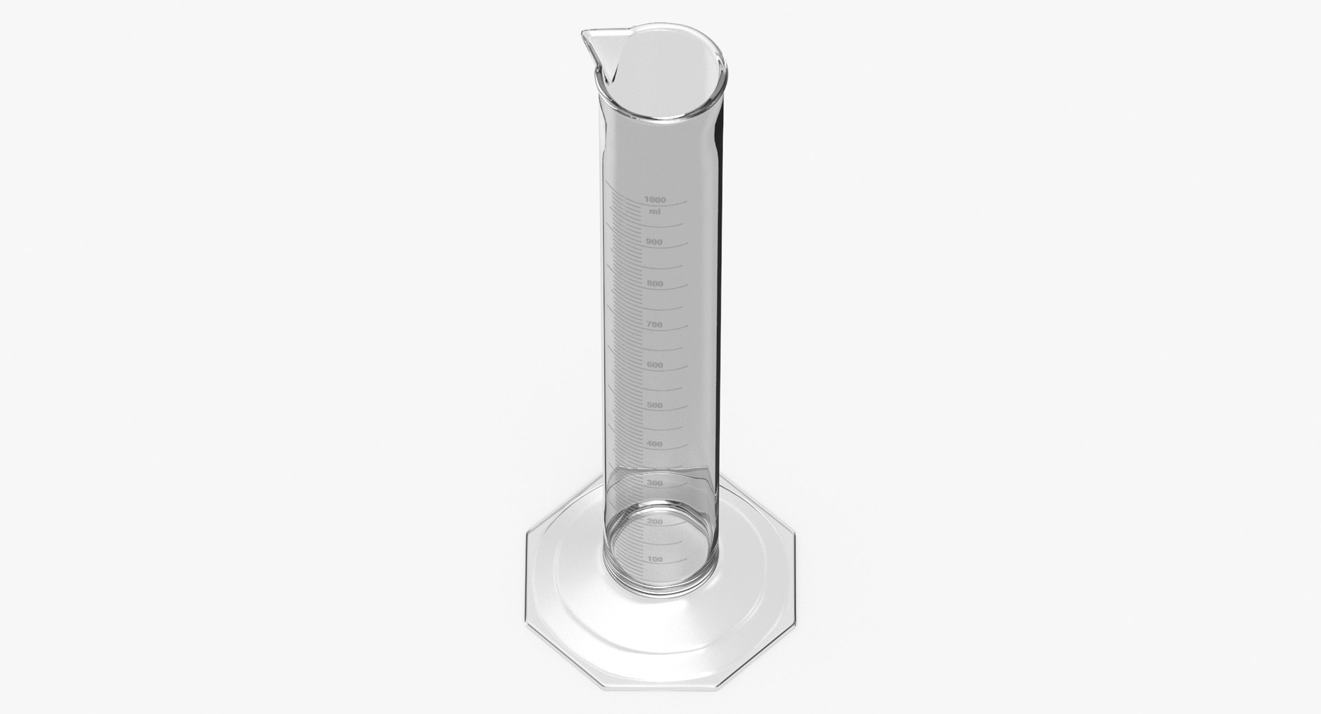 Graduated Cylinder 1L Model - TurboSquid 1975547