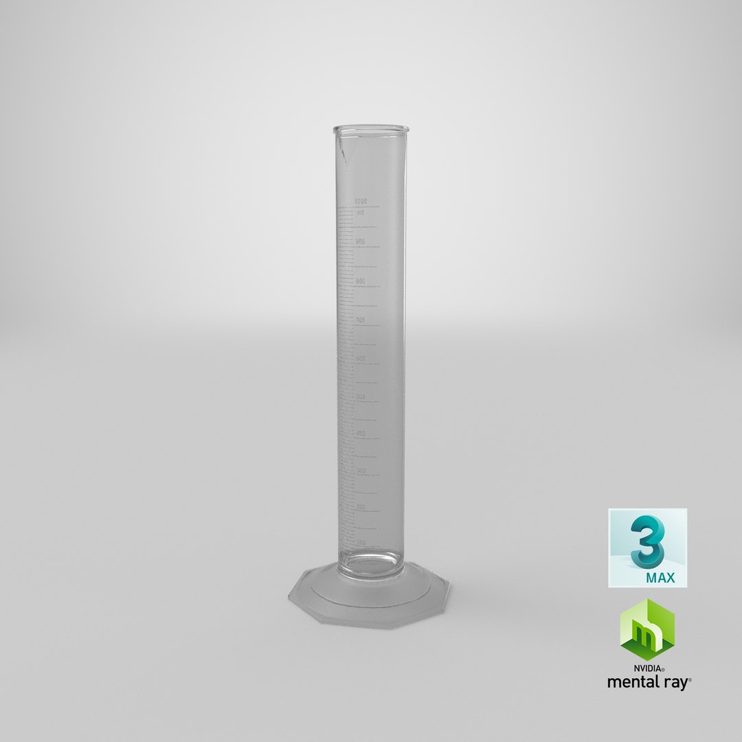 Graduated Cylinder 1L model - TurboSquid 1975547