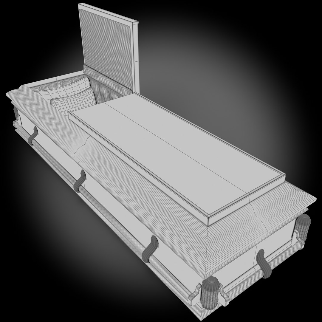 3d Model Coffin Wood