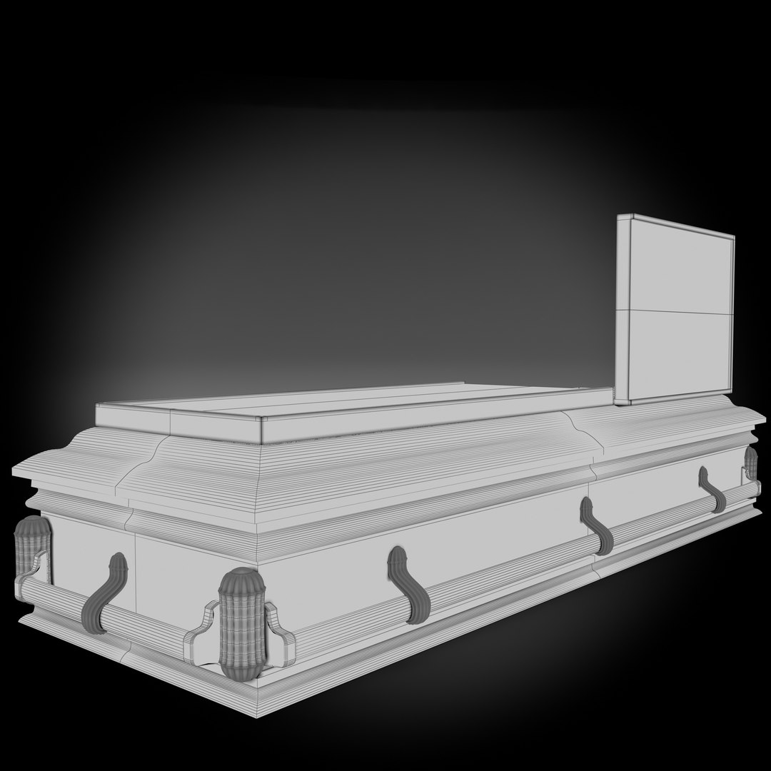 3d Model Coffin Wood