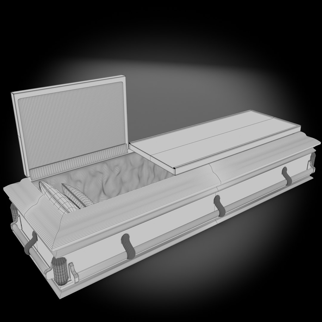 3d Model Coffin Wood