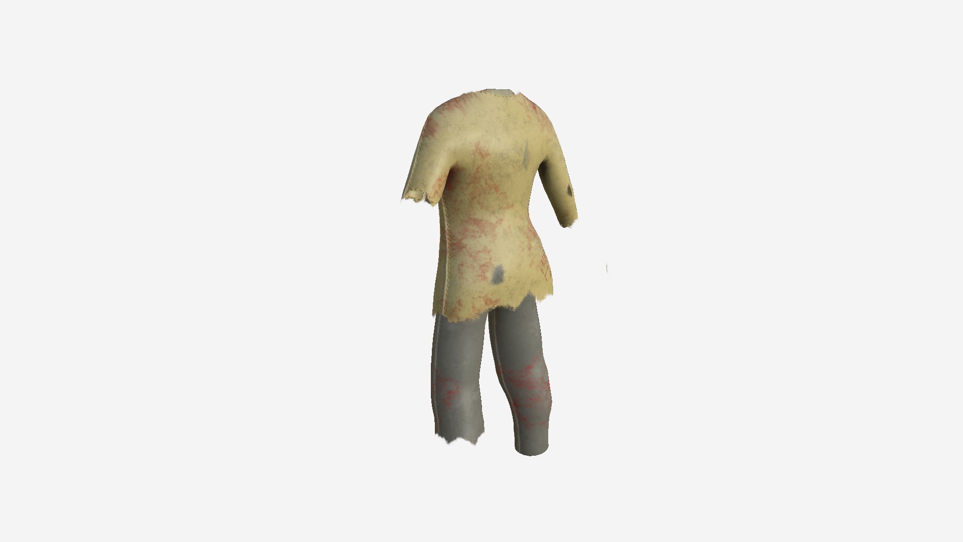 3D Model Zombie Clothing Color 10 Cartoon - Undead Character Design ...