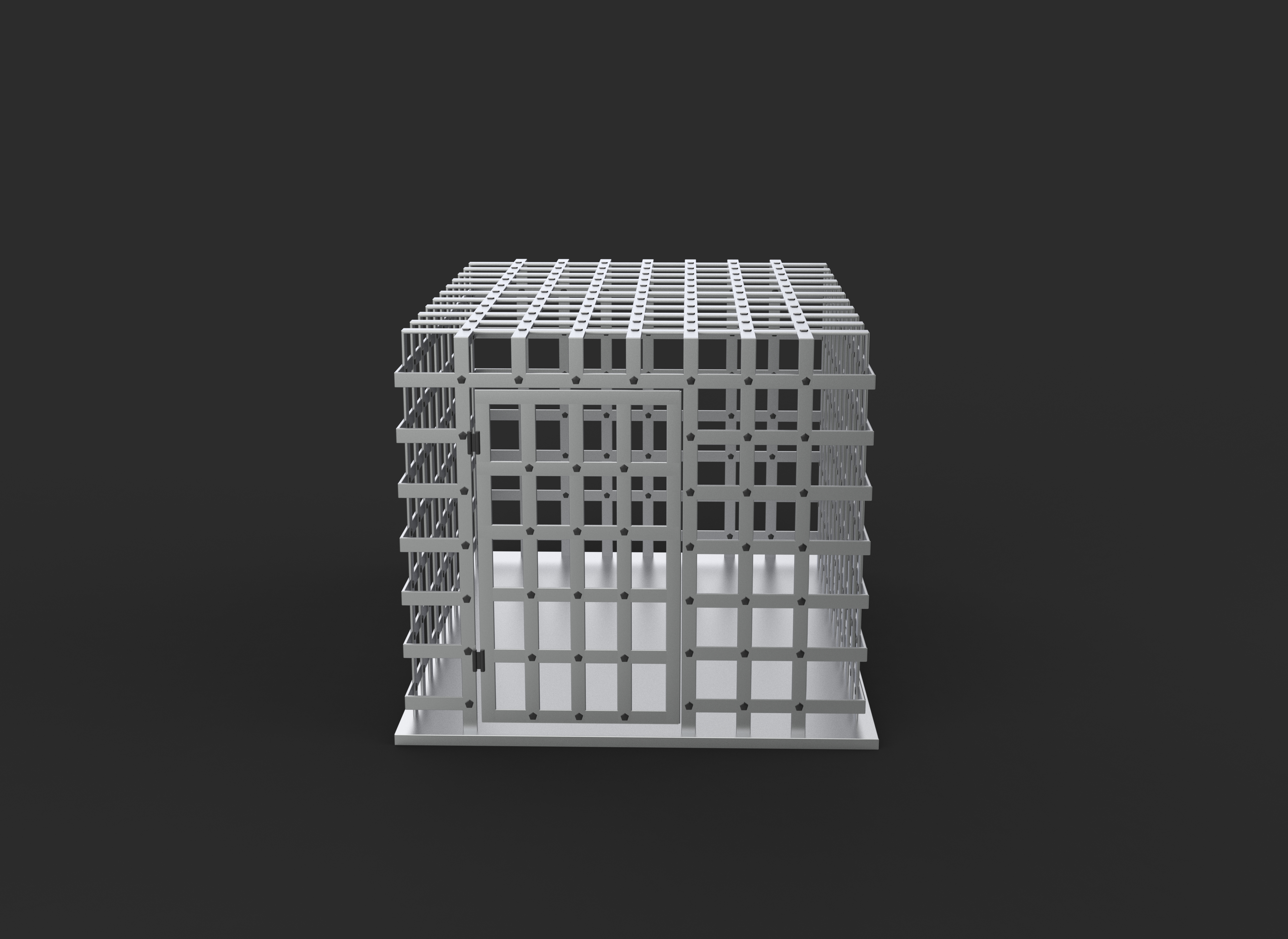 modèle 3D de Modèle 3D de cage métallique - TurboSquid 2523943