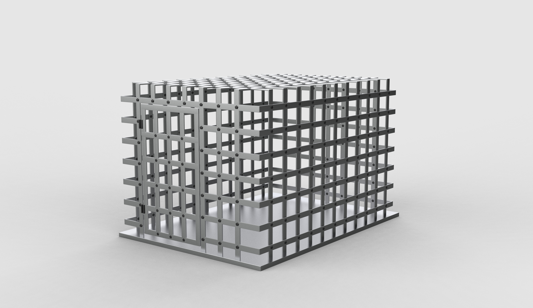 modèle 3D de Modèle 3D de cage métallique - TurboSquid 2523943