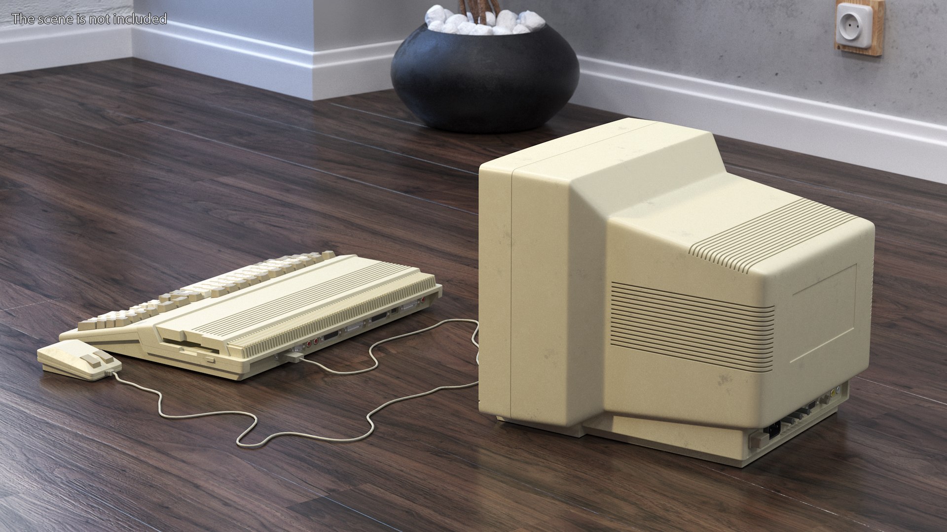 3D Old Computer With Monitor - TurboSquid 2061810