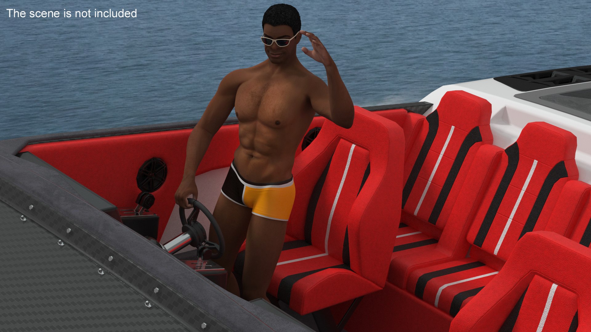 Rapid Racing Boat With Driver 3D Model - TurboSquid 2282747