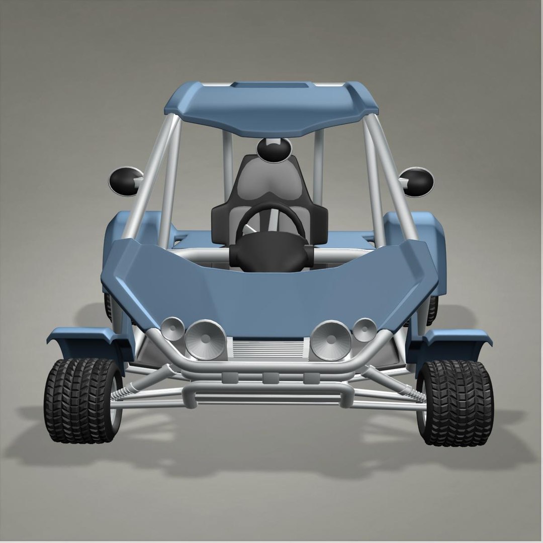 3d buggy cartoon model