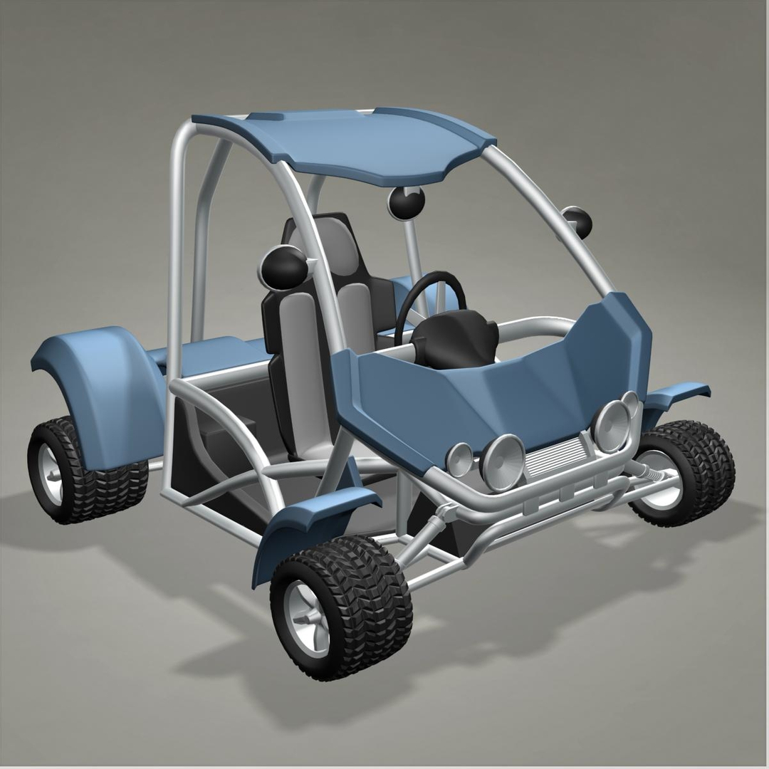 3d buggy cartoon model