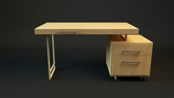 3d model writing desk