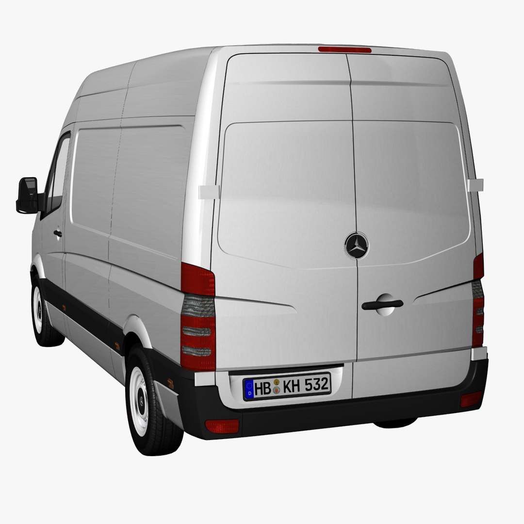 sprinter panel van 2012 3d model